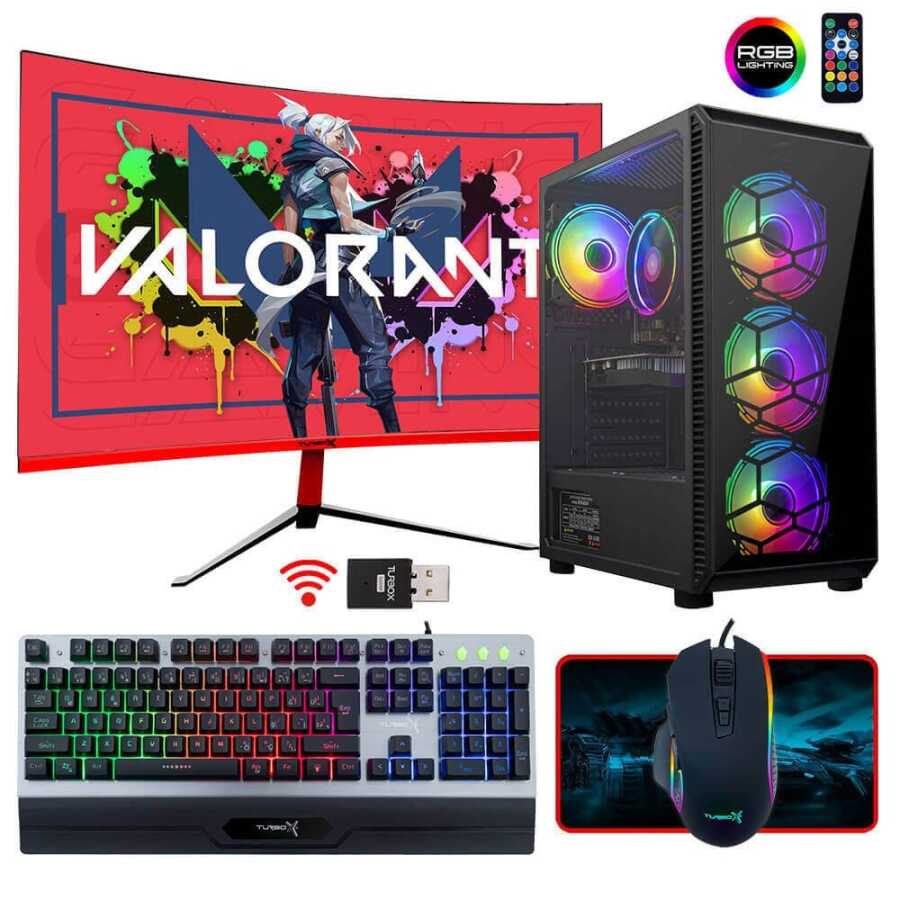 Turbox Tx45 i7 860 8GB Ram 256GB SSD 4GB EK. 23.6 inç Curved Masaüstü ...
