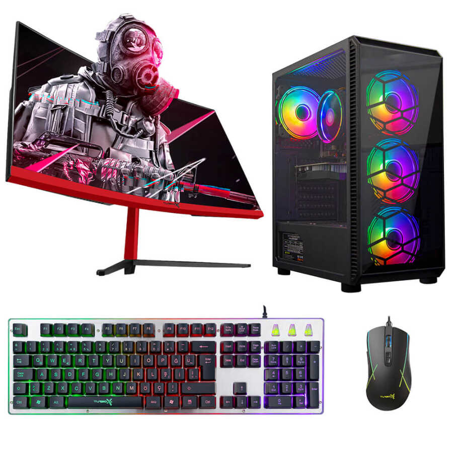 Turbox Tx4694 i5 10400F 16GB Ram 512GB M.2 NVMe SSD 4GB RX560 23.6 ...